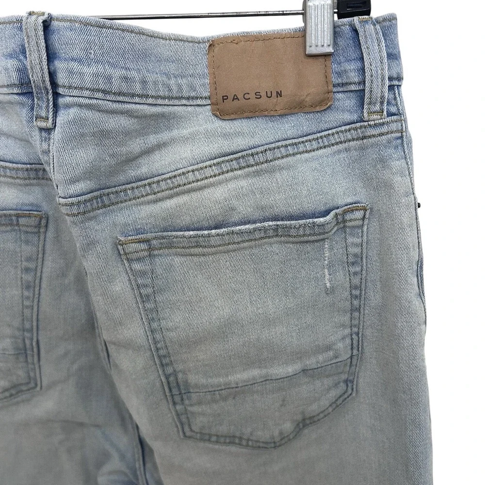 PacSun | Jeans | Pacsun Mens Slim Taper Distressed Light Wash Blue ...